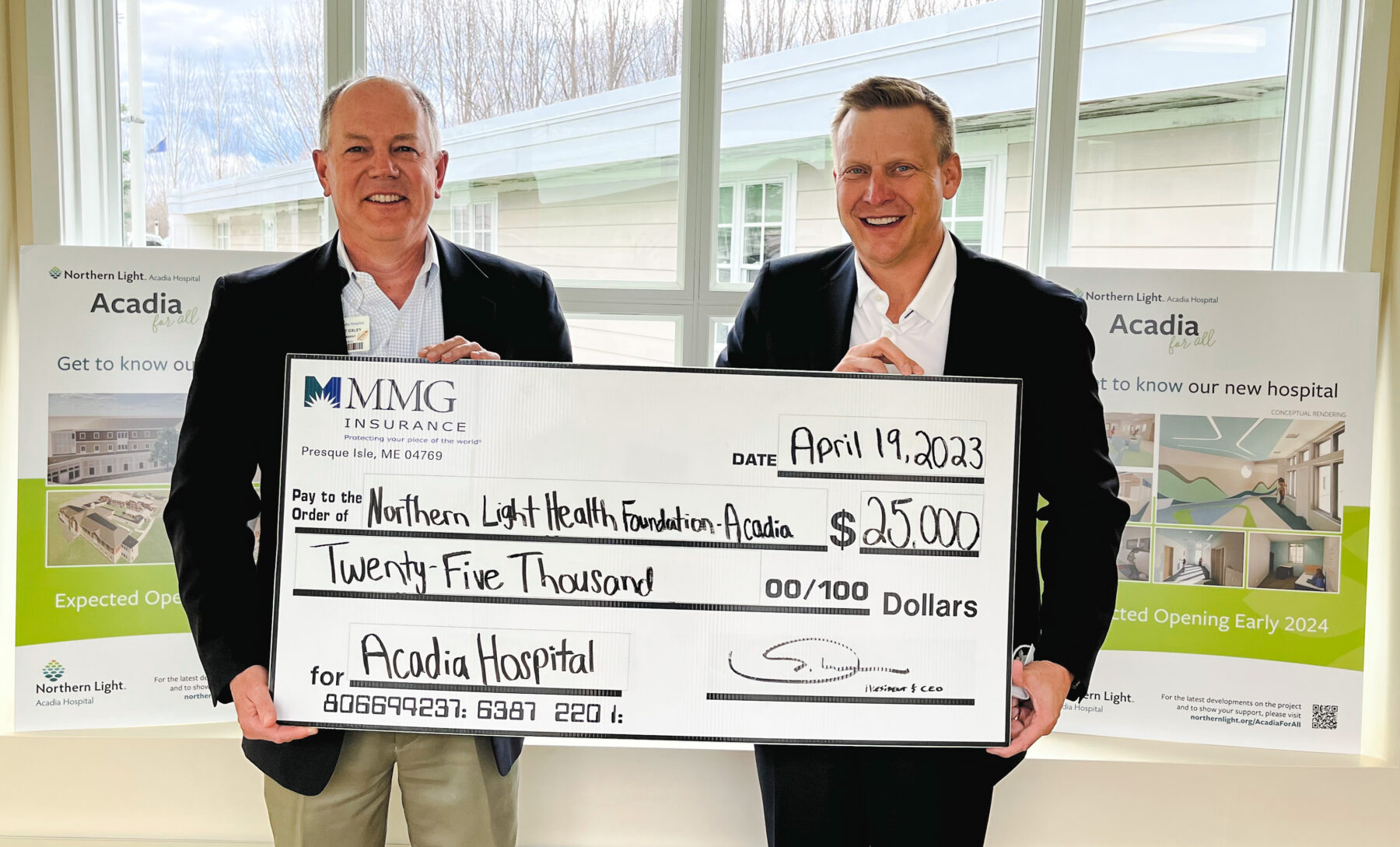 MMG Insurance’s Gift to Acadia For All Campaign Supports Behavioral ...